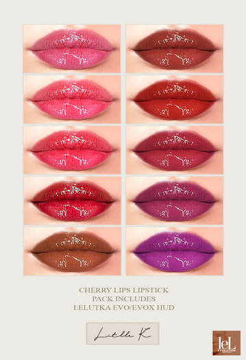 Second Life Marketplace - [LK] Cherry Lips Lipstick Evo/Evox